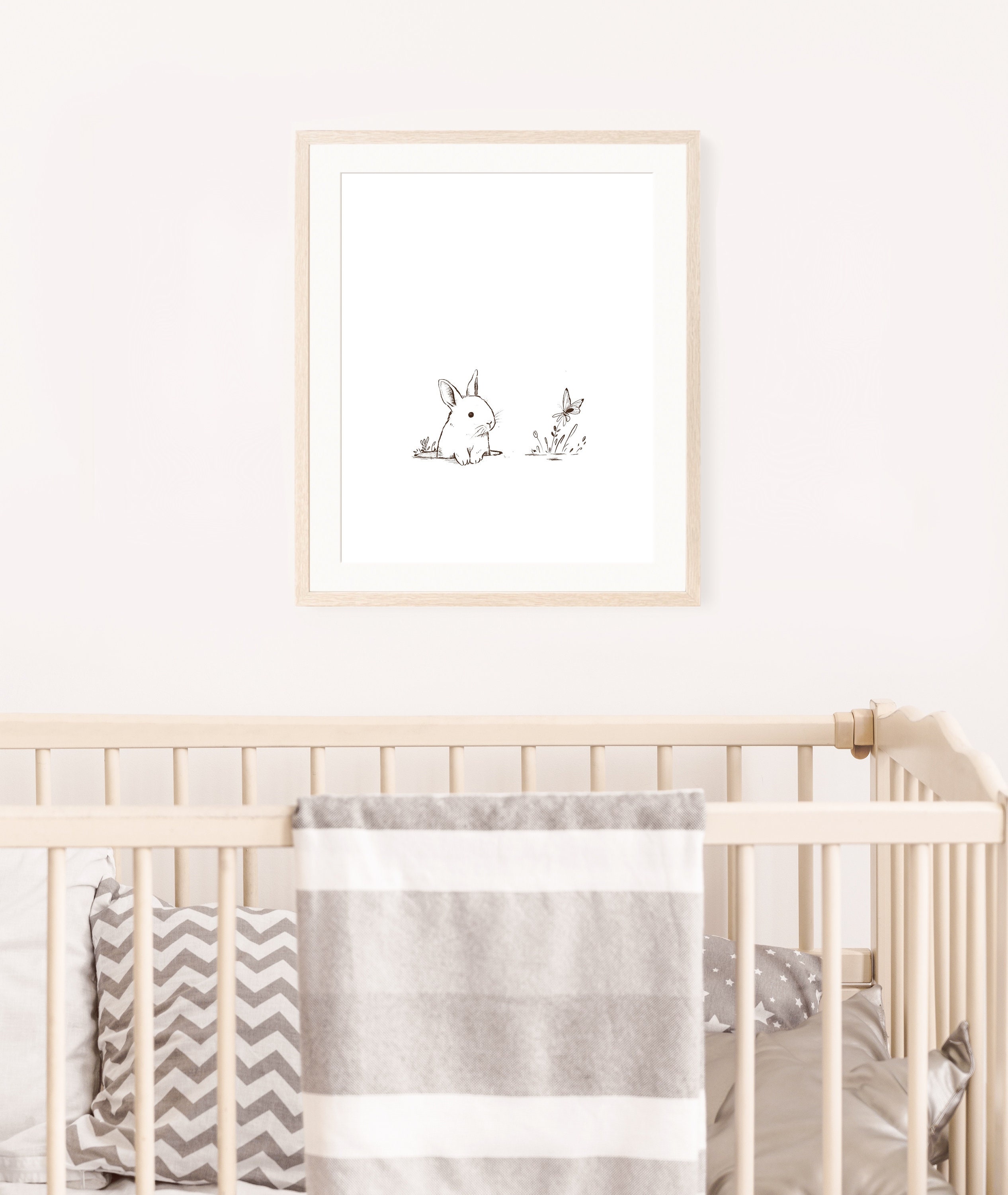 Bunny Nursery Wall Art / Bunny Print / Bunny Wall Decor / - Etsy
