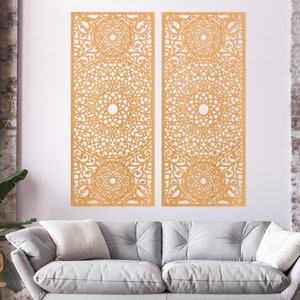 Wooden Openwork Decorative Wall Panel Style Hanging Arabic Carpet, Home ...