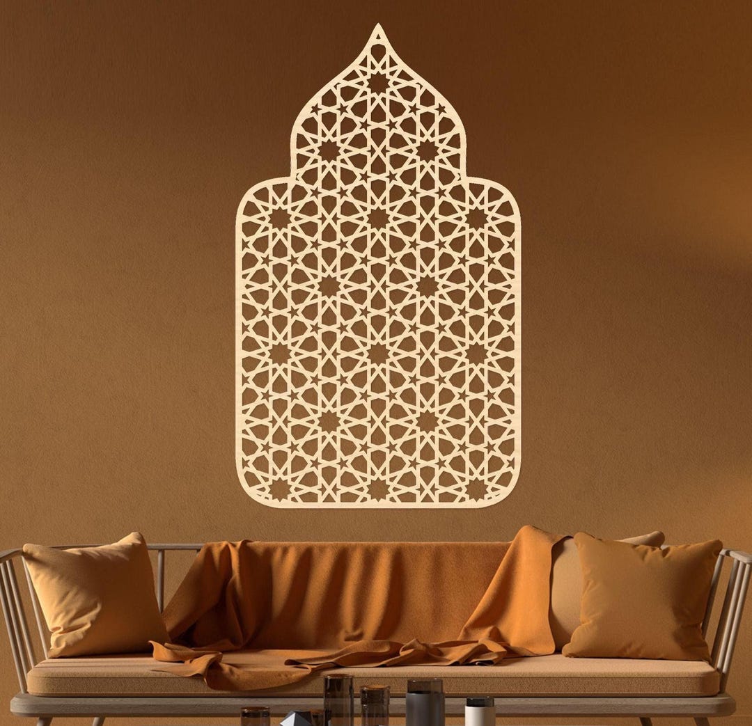 Moroccan Window Inspired by the Arabic Mashrabiya Pattern / Decorative ...