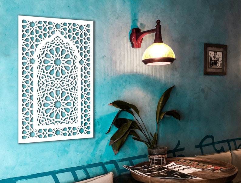 Arabic Window Moroccan Panel Wooden Wall Art Moroccan - Etsy