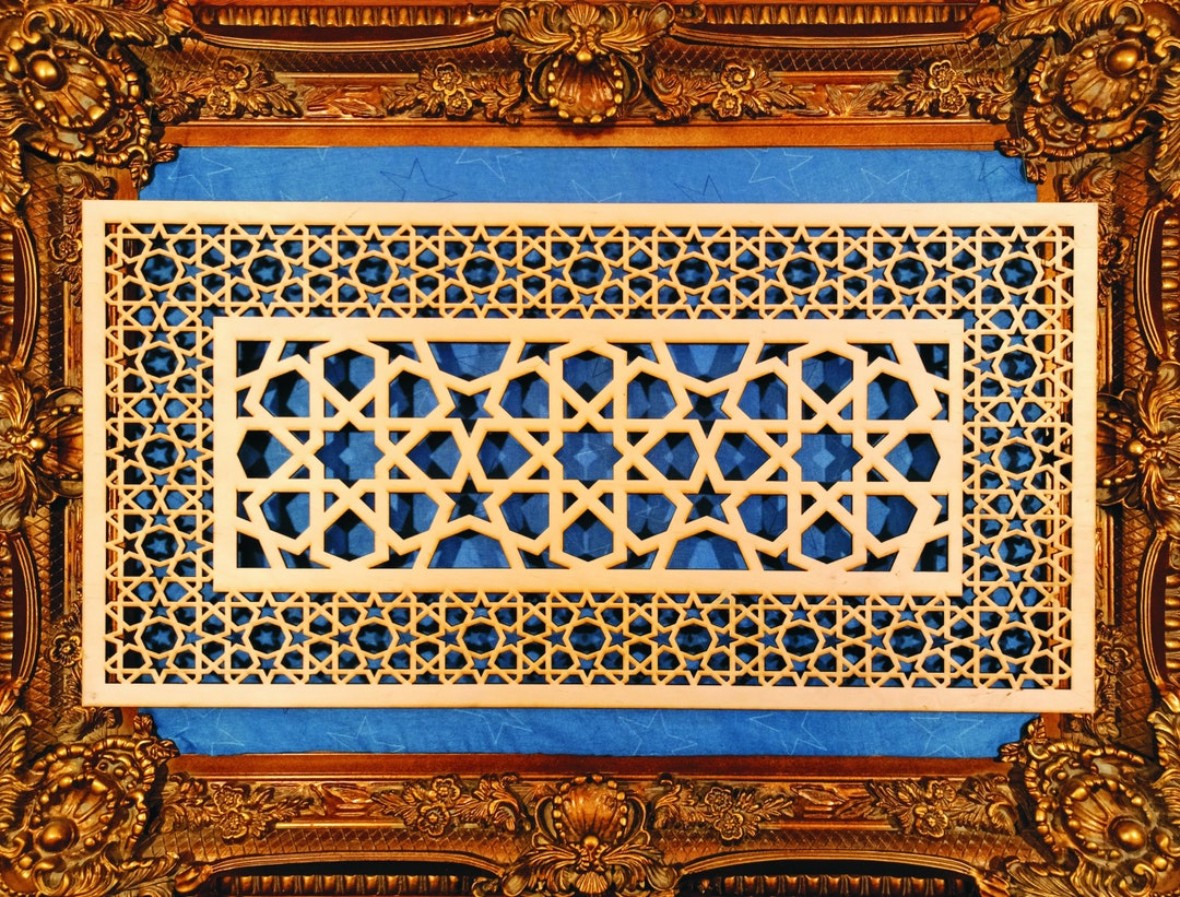 Beautiful Large Moroccan Wooden Home Décor, Traditional Art, Boho Home ...