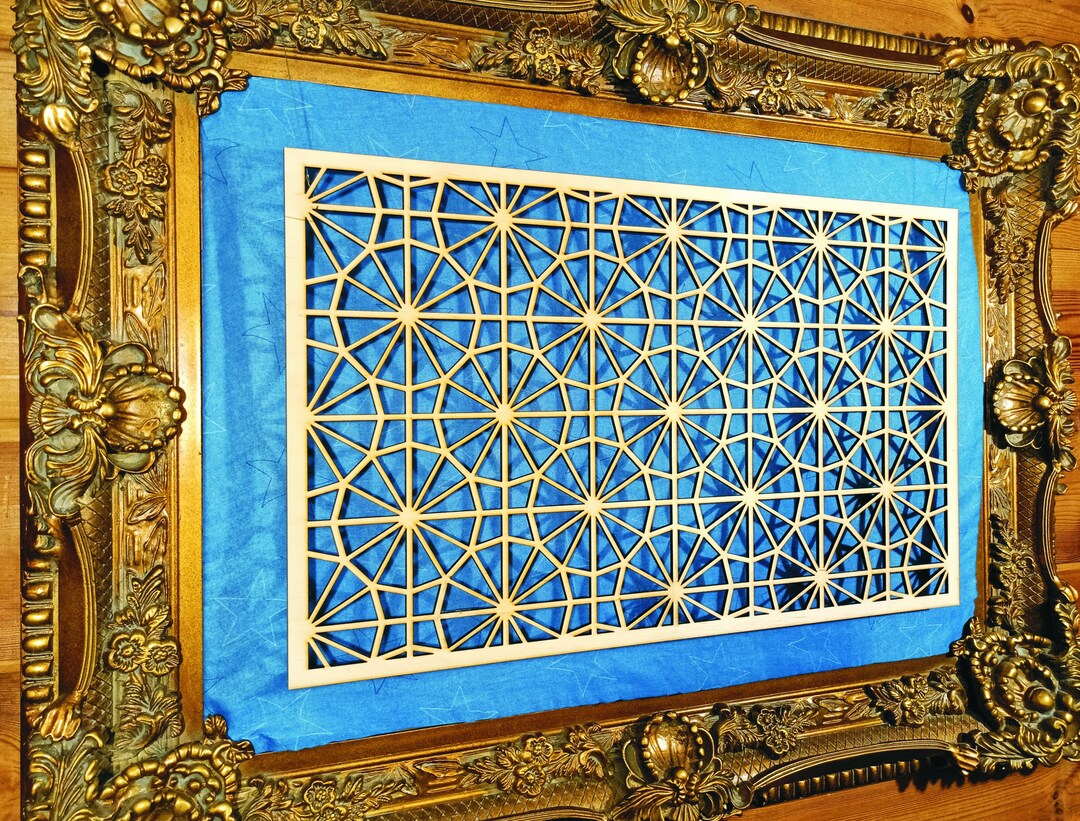 A Large Wooden Decorative Panel With a Starry Sky Pattern, Wood Wall ...