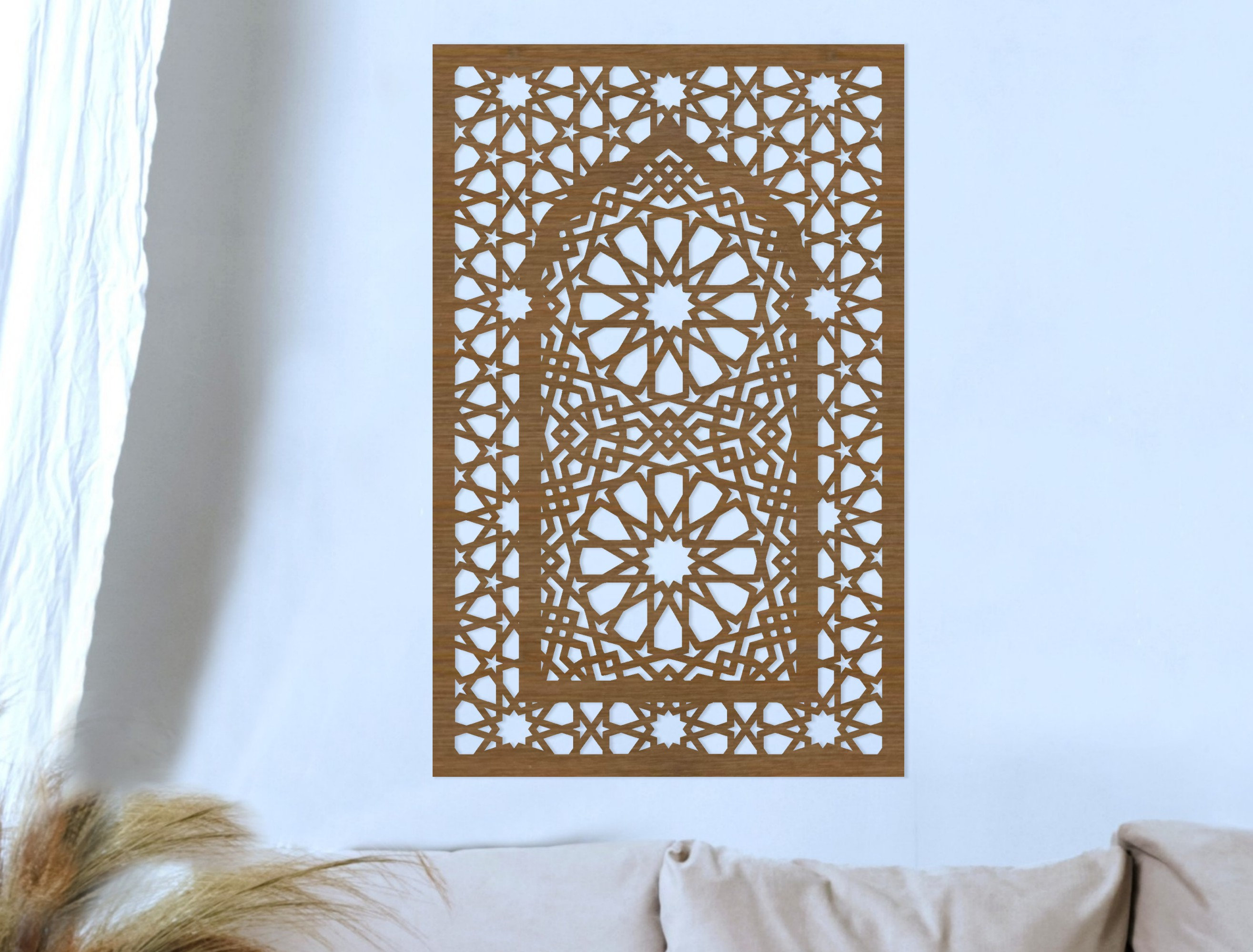 Arabic Window Moroccan Panel Wooden Wall Art Moroccan - Etsy