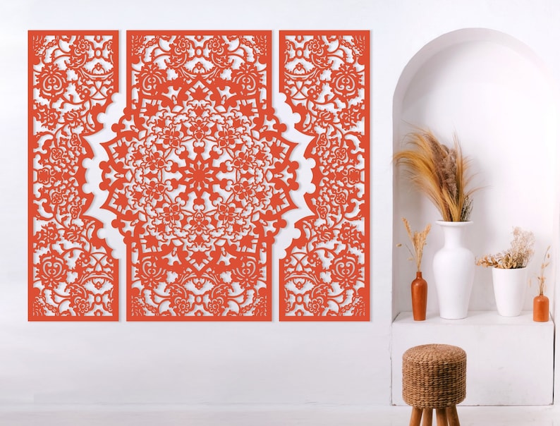 Triptych Moroccan Style Wall Panels Moroccan Home Decor - Etsy