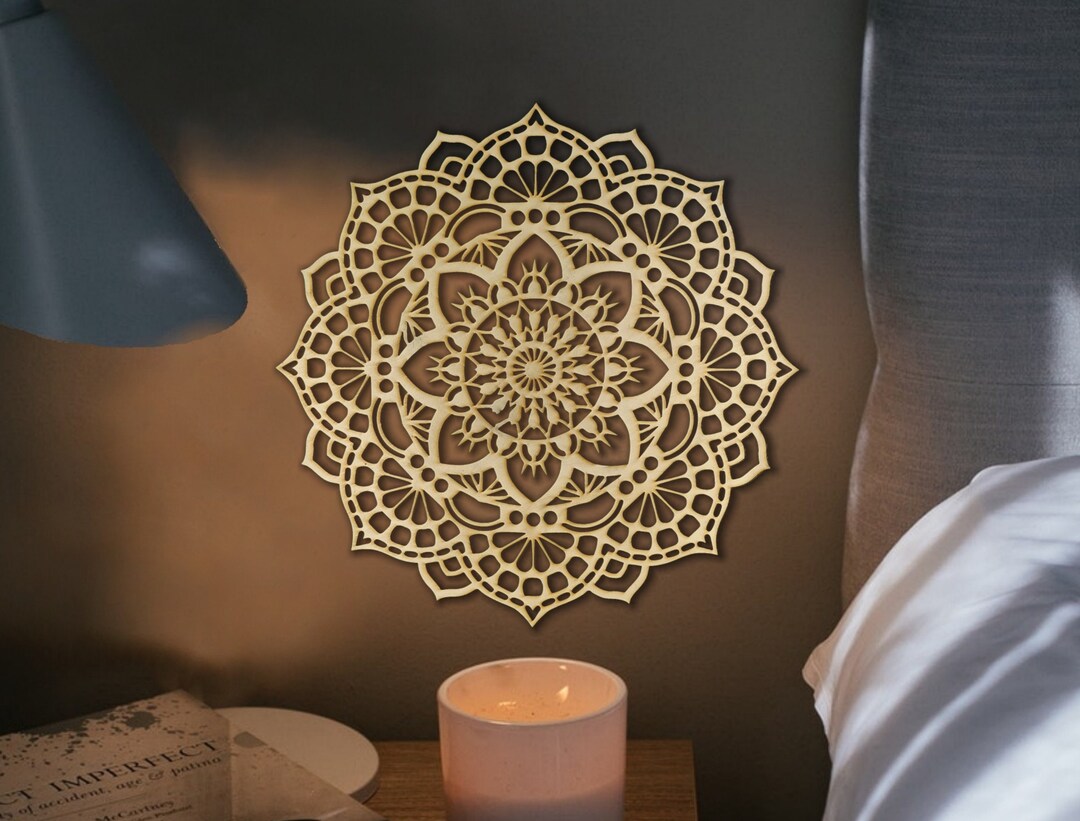 Wood Wall Art, Mandala, Wall Hanging, Wood Decor Living Room, Sacred ...