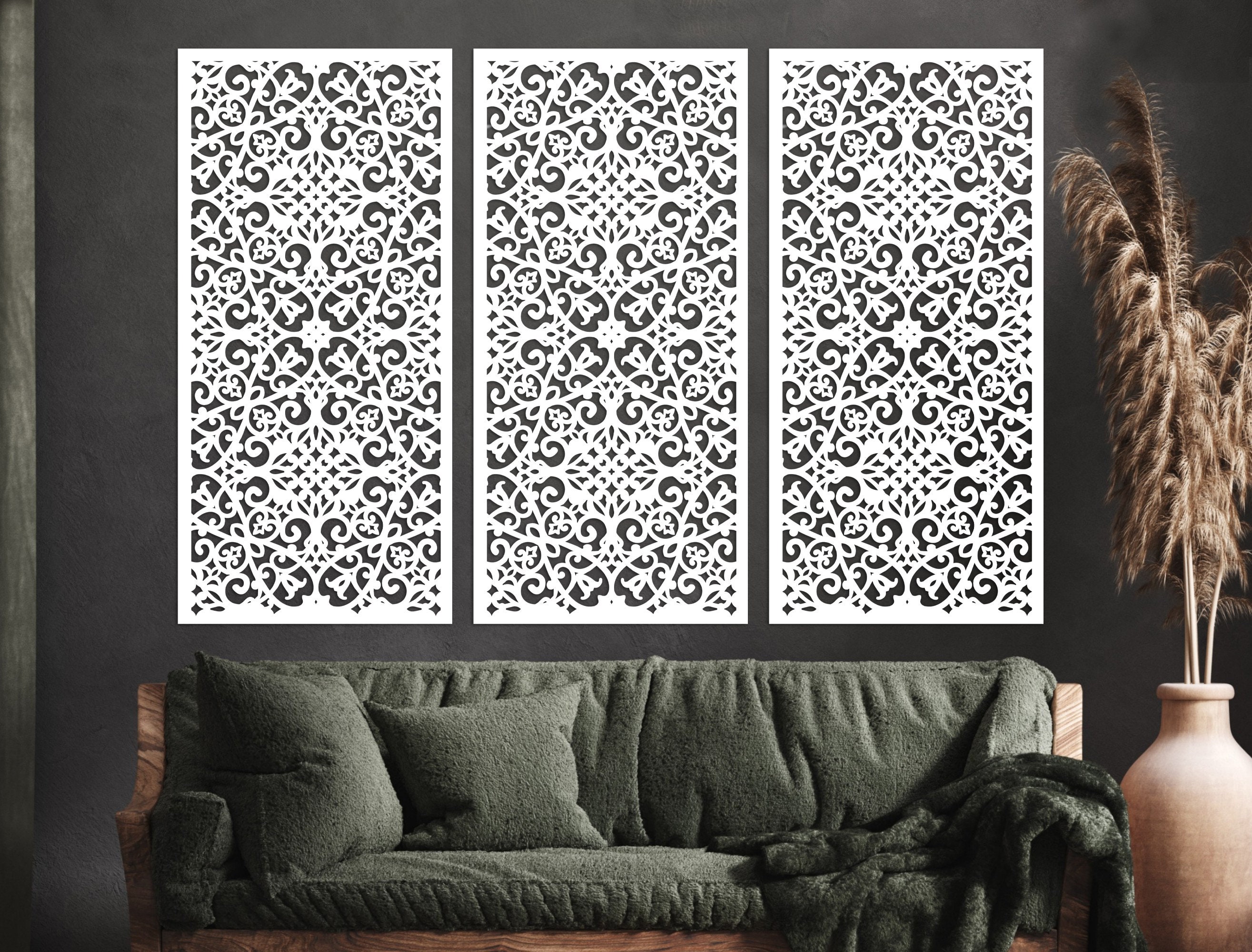 Traditional Morocco Wood Wall Panel, Beautiful, Lace Motiv Based on the ...