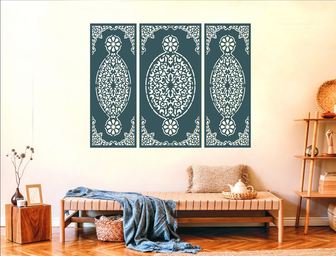 Decorative Wall Panels in a Set of 3 Pieces, Modern Panel Design Based ...