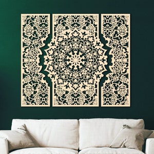 Large Set of Decorative Wall Panels, Wall Hanging, Wood Wall Art ...