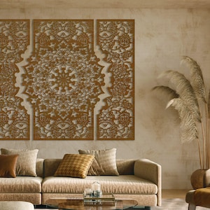 Large Set of Decorative Wall Panels, Wall Hanging, Wood Wall Art ...