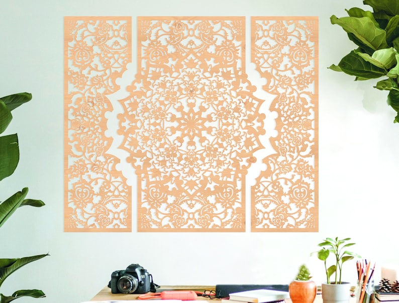 Large Set of Decorative Wall Panels, Wall Hanging, Wood Wall Art ...