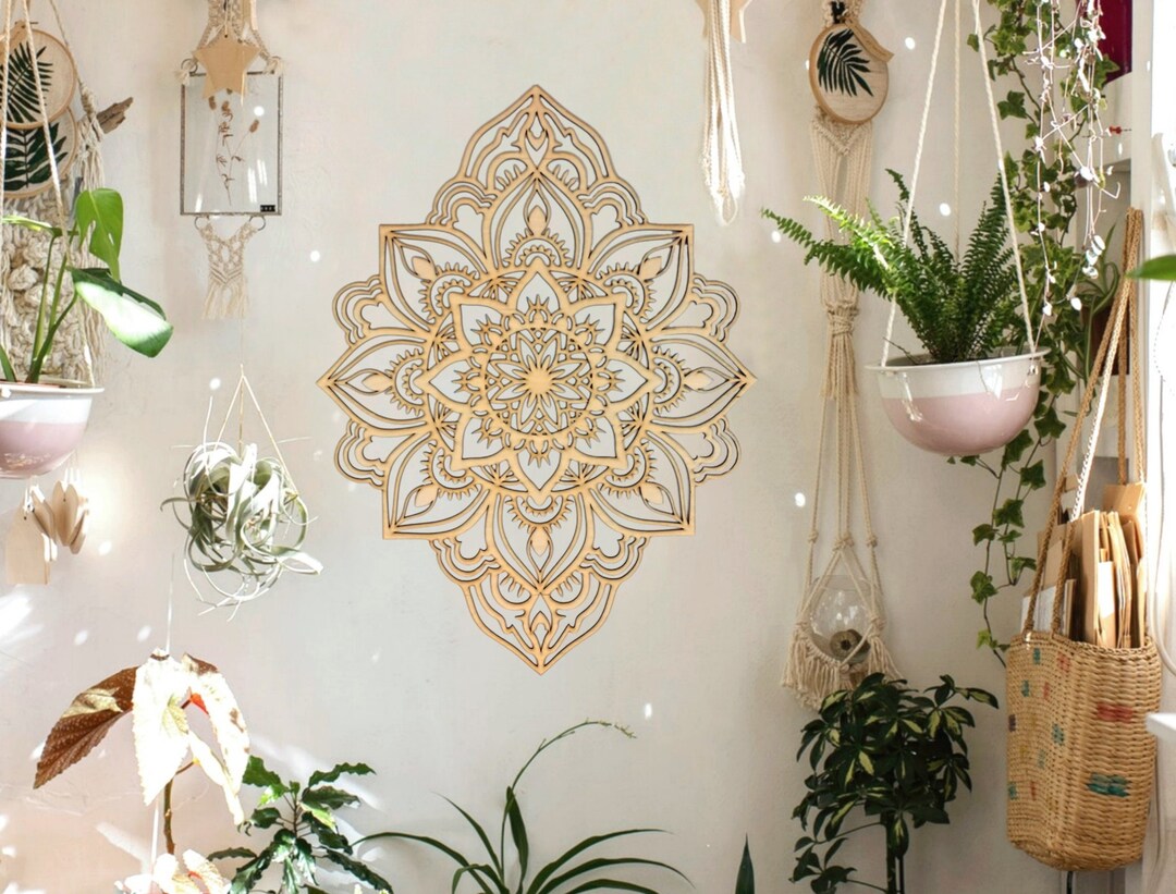 Mandala, Wall Hanging, Wood Décor, Wall Art Décor, Home Décor ...