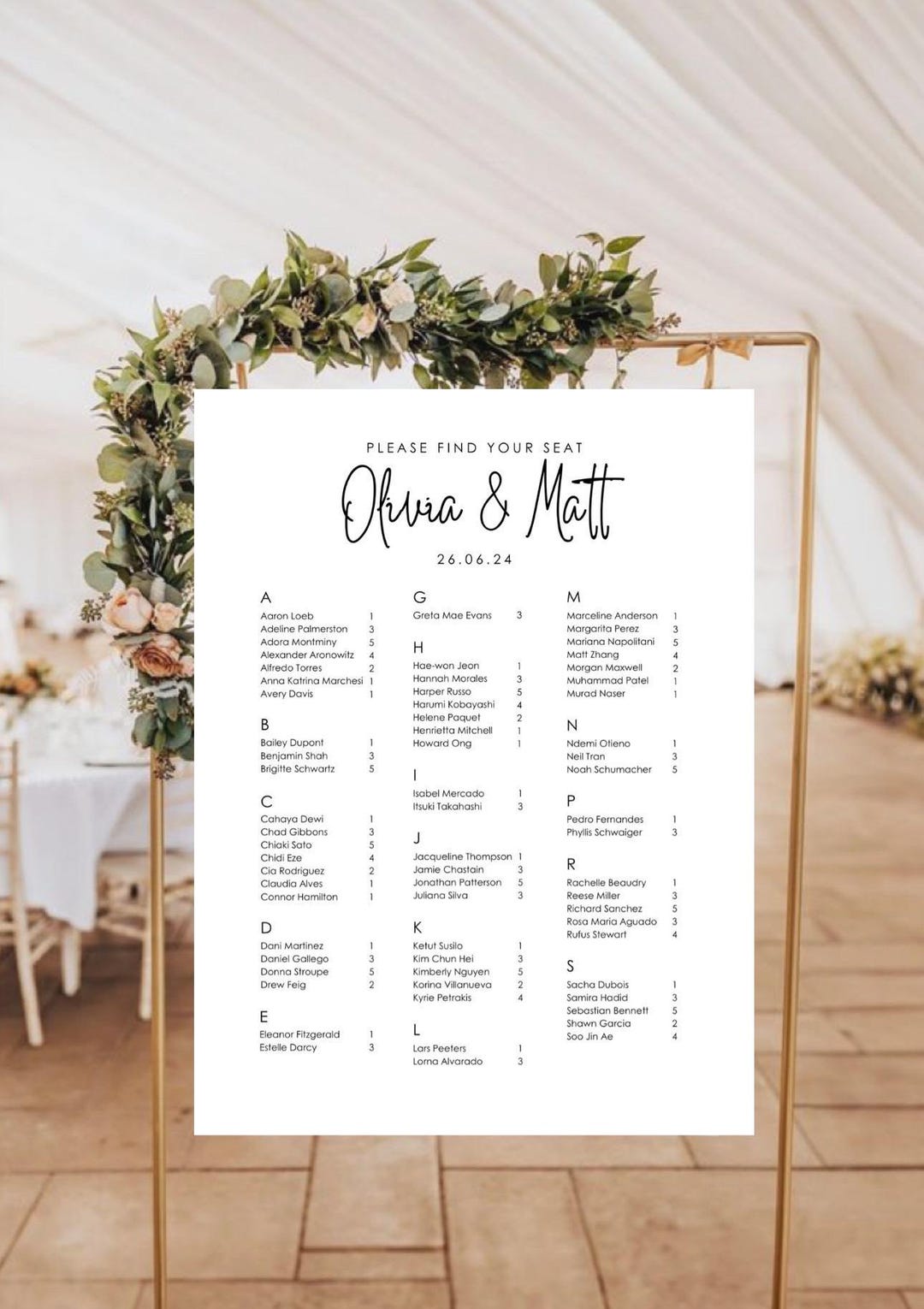 Wedding Timeline Sign | Editable Order of Events Template | Printable ...
