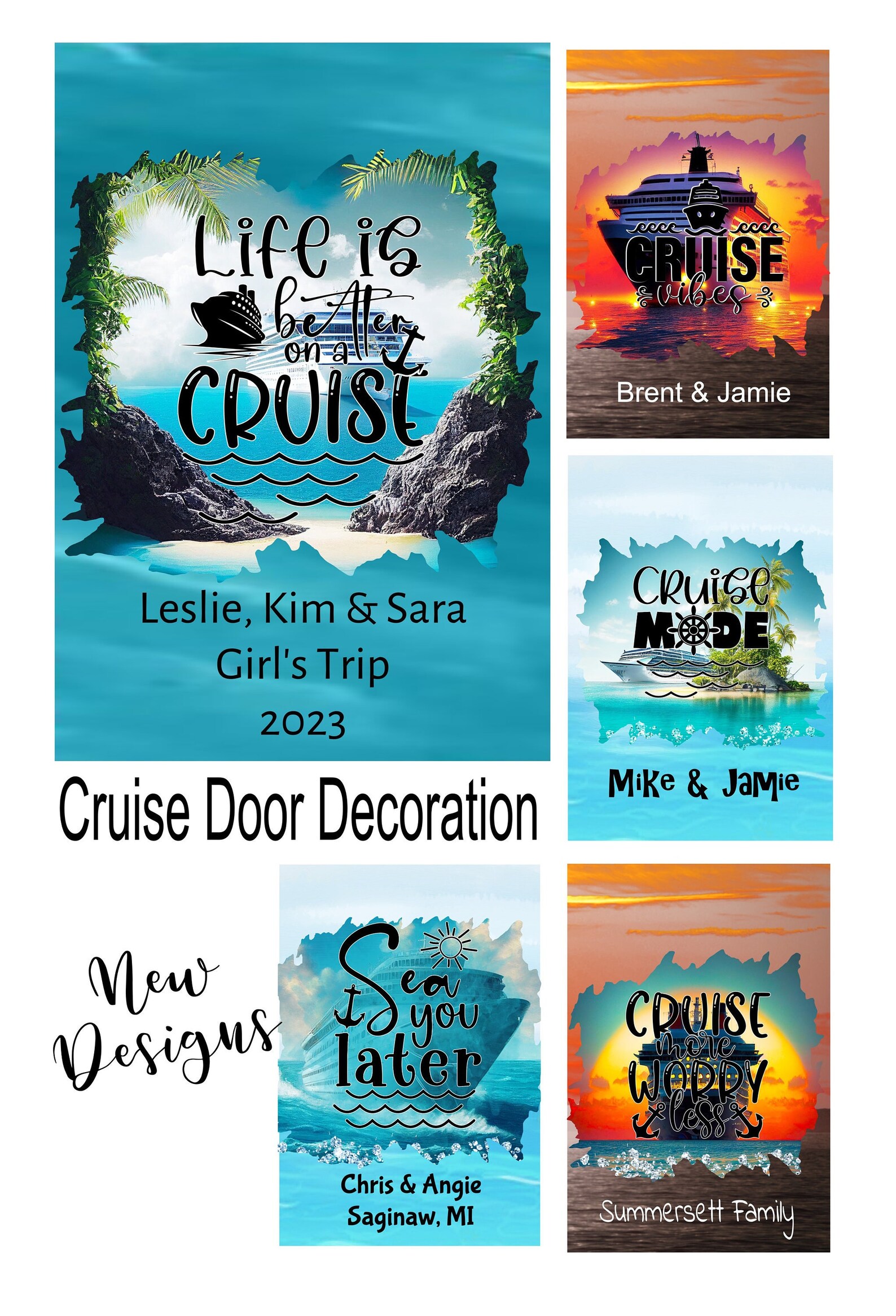 Cruise Magnet Door Decoration, Cruise Door Sign, Personalized, Cruise ...