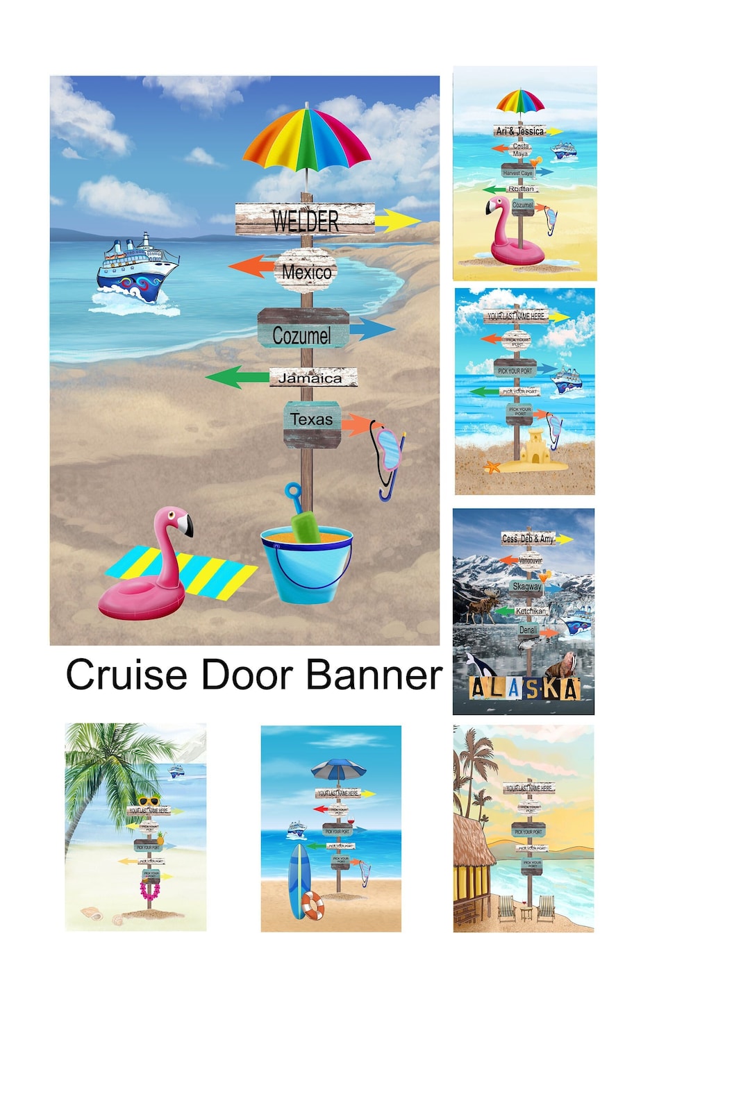 Magnetic Cruise Door Decoration, Cruise Door Sign, Personalized, Cruise ...