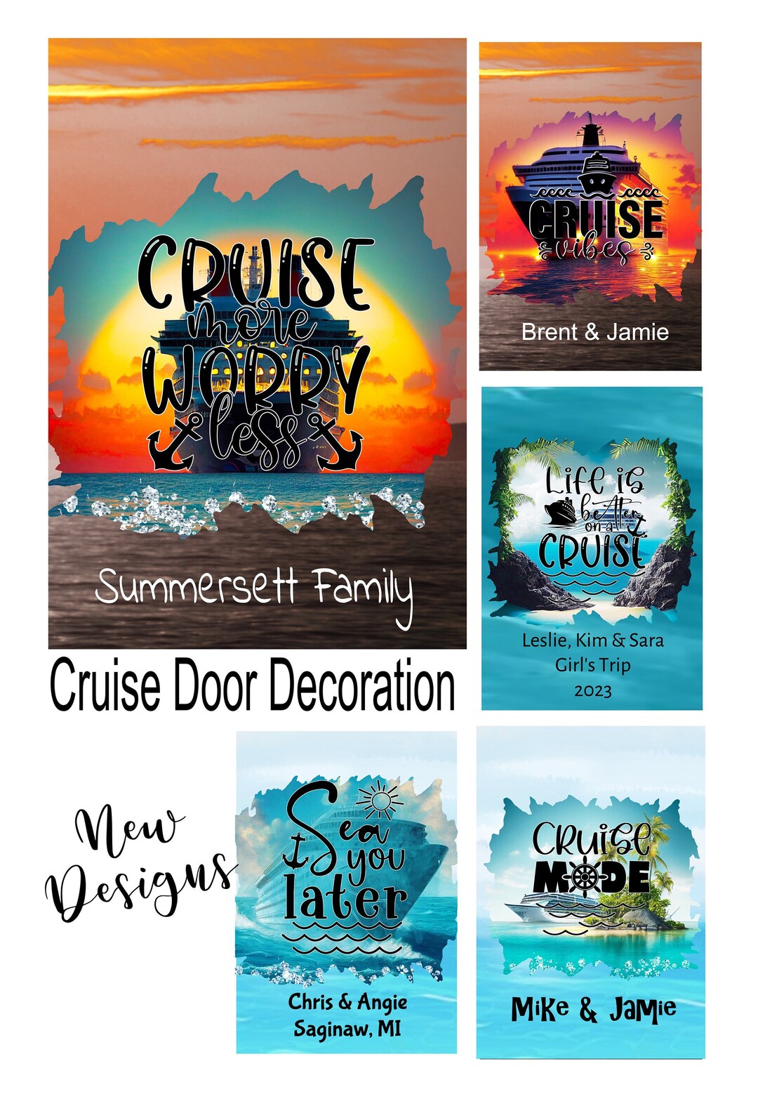 Magnetic Cruise Door Decoration, Cruise Door Sign, Personalized, Cruise ...