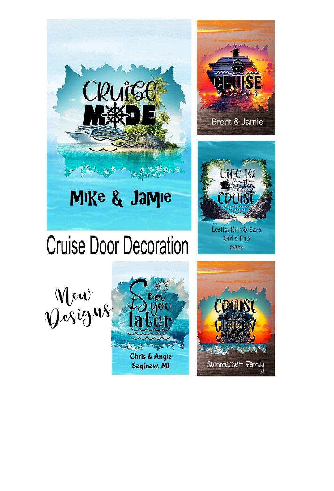 Magnetic Cruise Door Decoration, Cruise Door Sign, Personalized, Cruise ...
