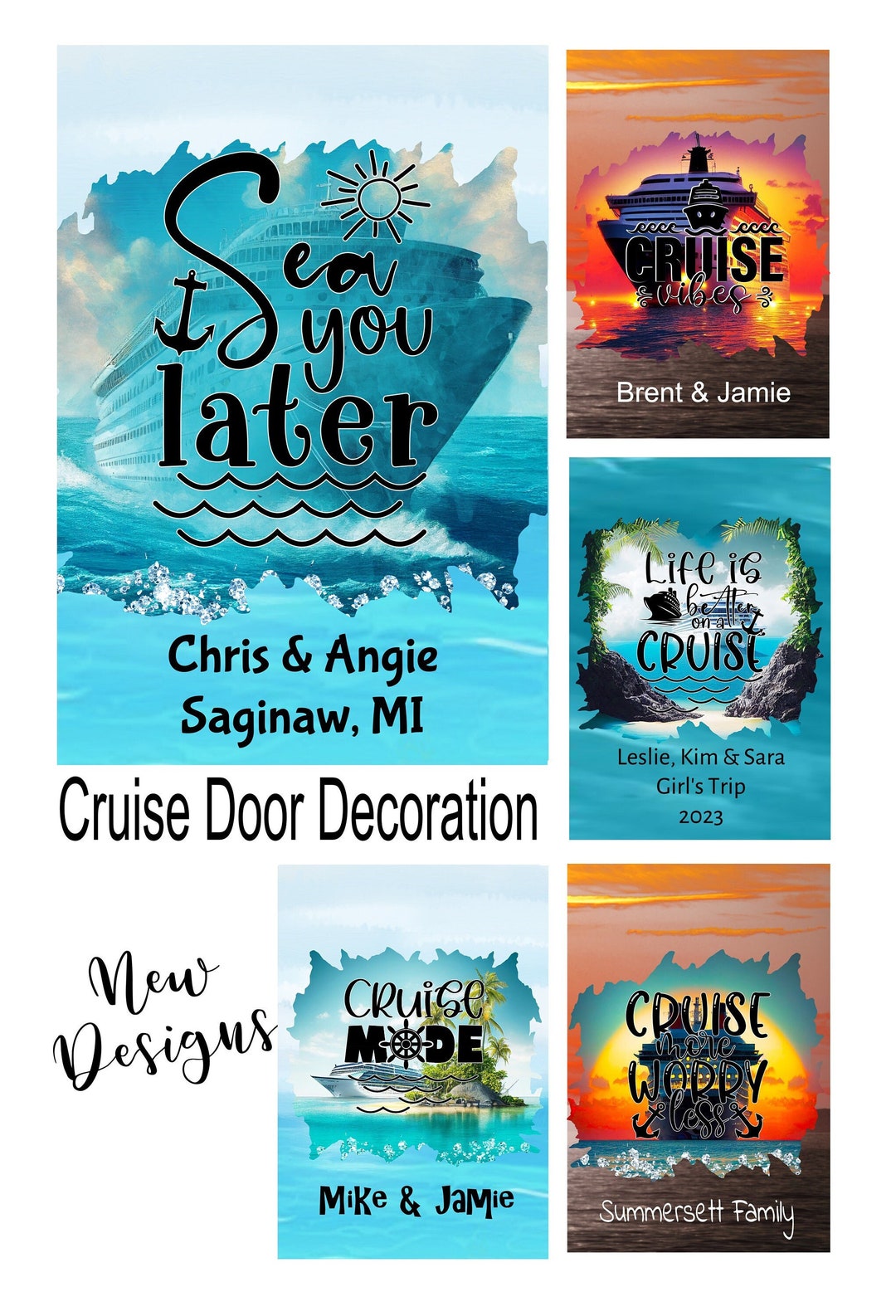 Cruise Magnet Door Decoration, Cruise Door Sign, Personalized, Cruise ...