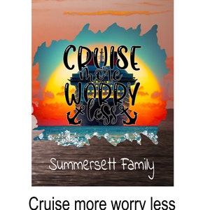 Cruise Magnet Door Decoration, Cruise Door Sign, Personalized, Cruise ...