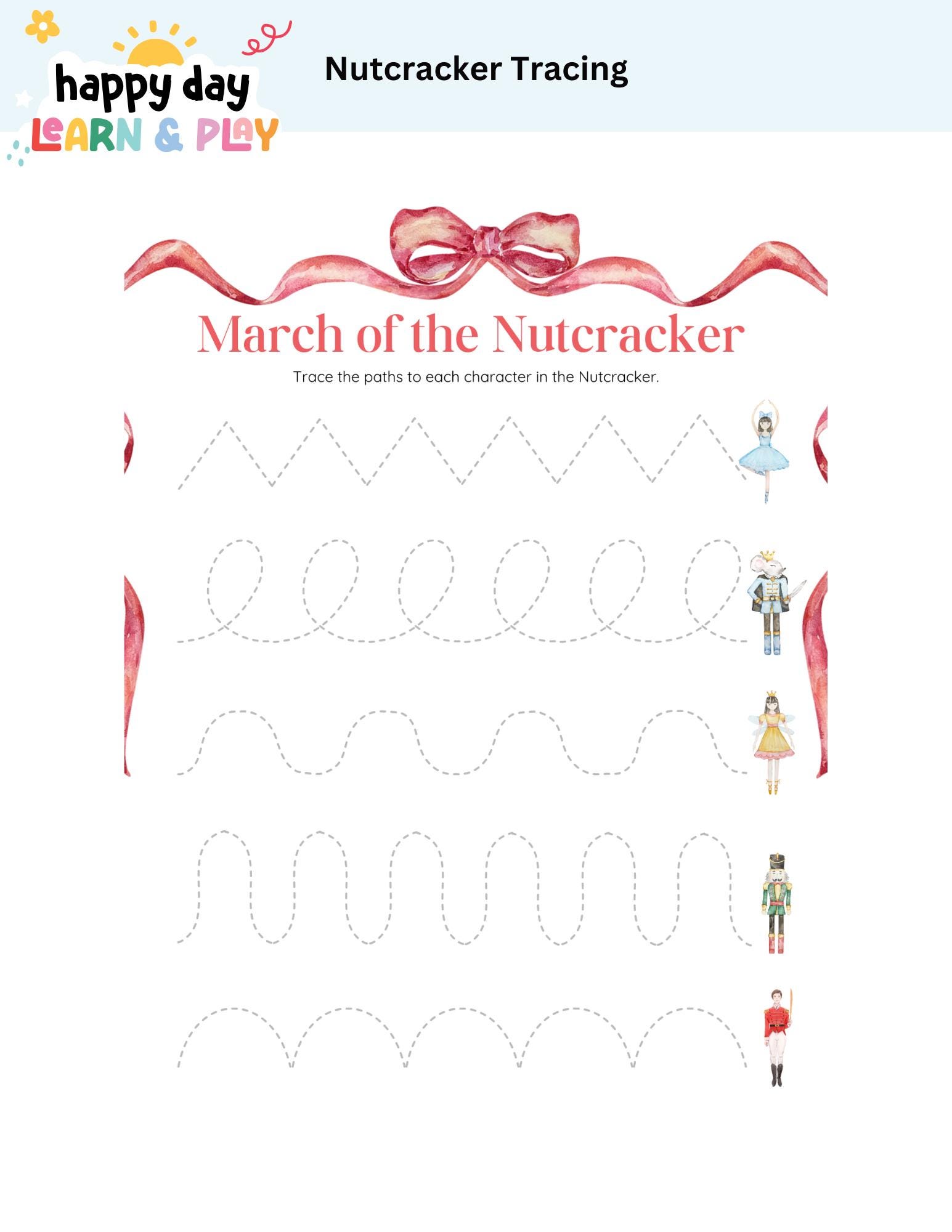 Nutcracker Activity Pack - Etsy