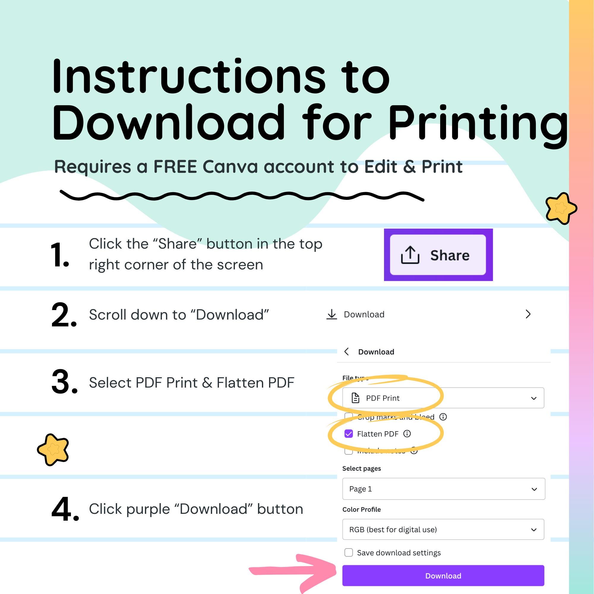 Classroom Wish List Printable Cards | Editable Canva Template | Back to ...