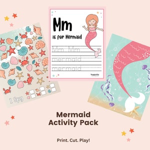 Mermaids & Pirates Party Printable • Mermaid Game • Pirate Game • Kids ...