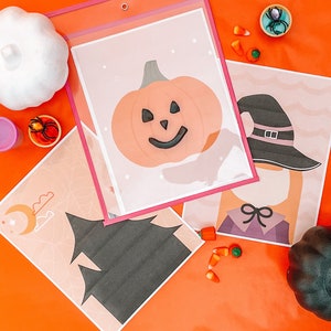 Halloween Playdough Mats, Printable Playdough Mat • Printable Dry Erase ...