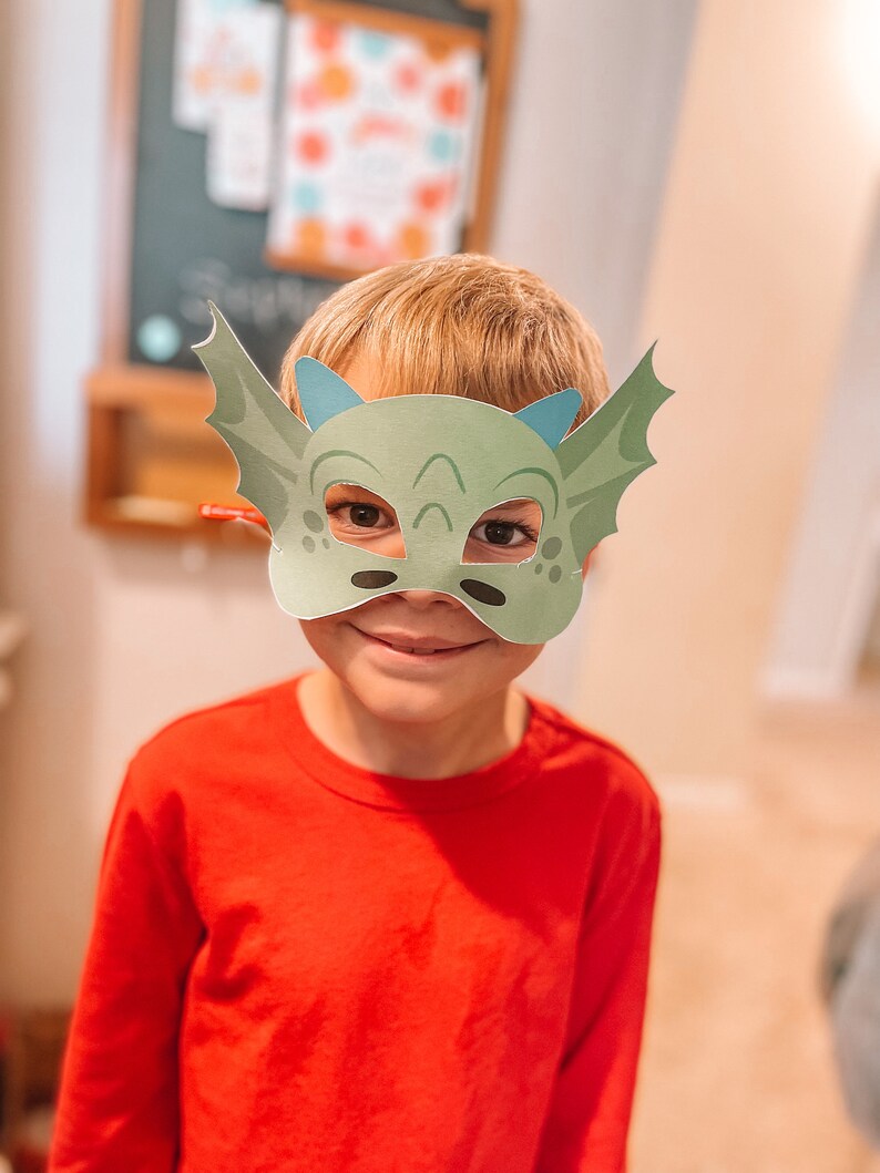 Dragons Love Tacos Printable Dragon Mask Dragon Activity - Etsy