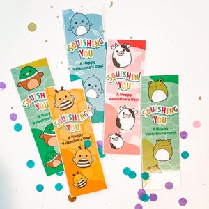Squishmallow Valentine’s Day Bookmarks + Bonus Coloring Pages ...
