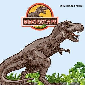 Dinosaur Escape Room • DIY Escape Room Printable • Scavenger Hunt for ...