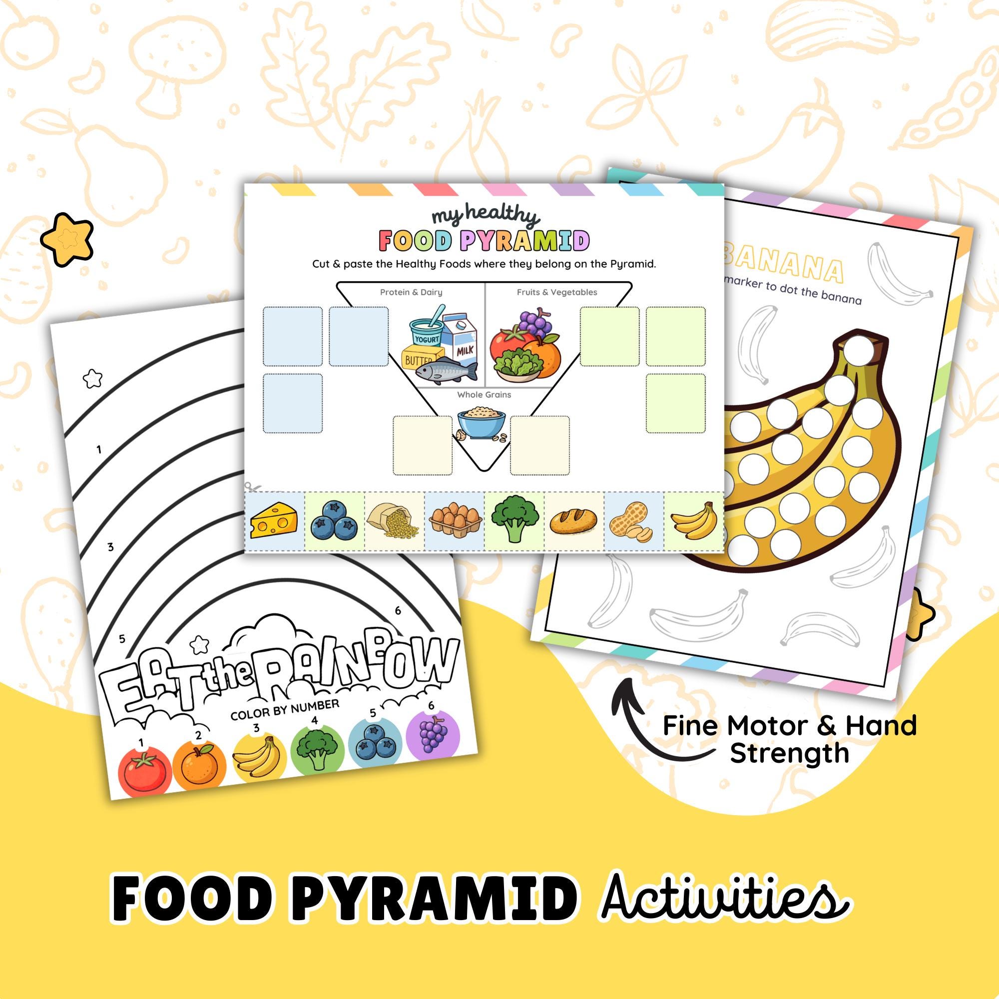 Food Pyramid Activities | Nutrition Worksheets, Preschool-2nd Grade ...