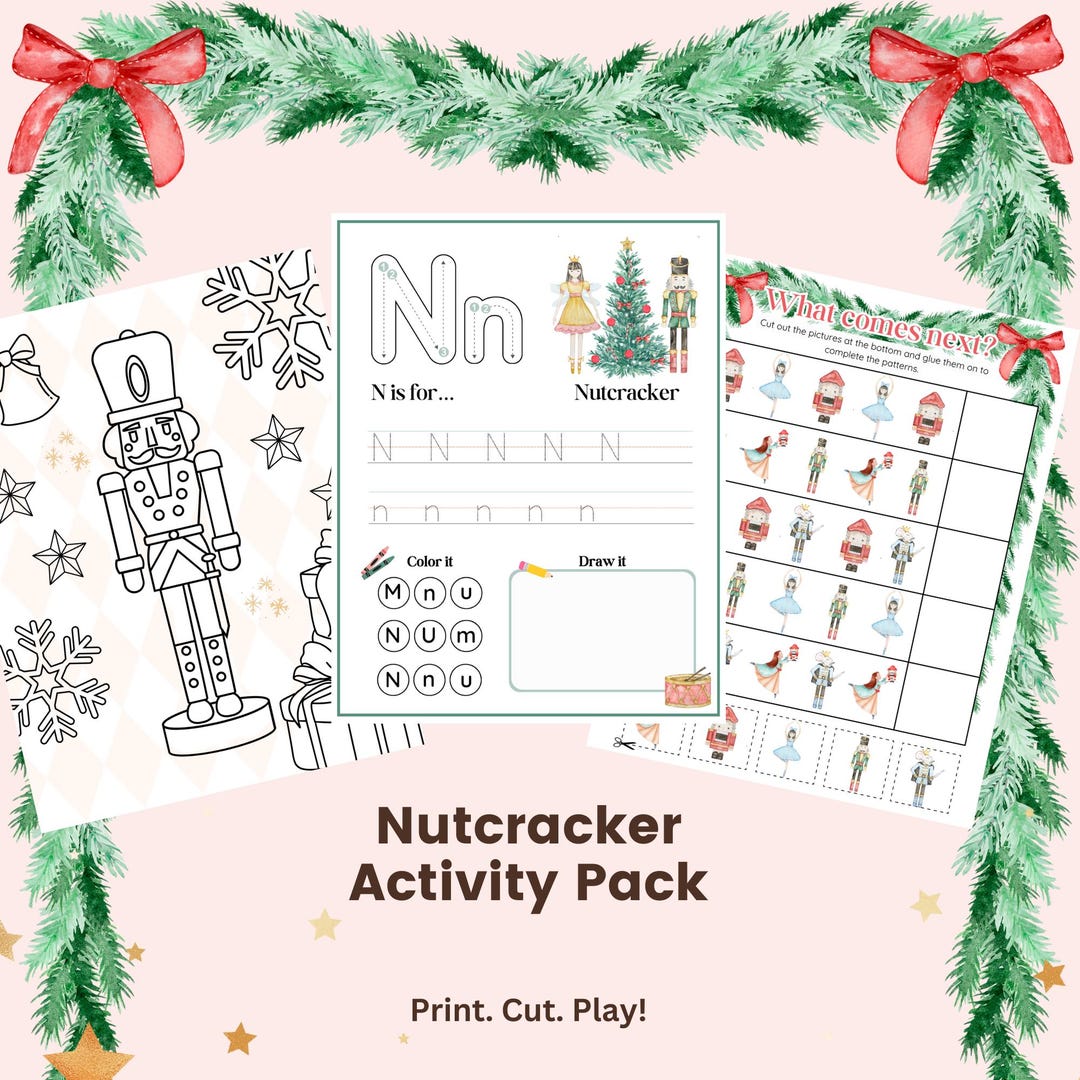 Nutcracker Activity Pack - Etsy