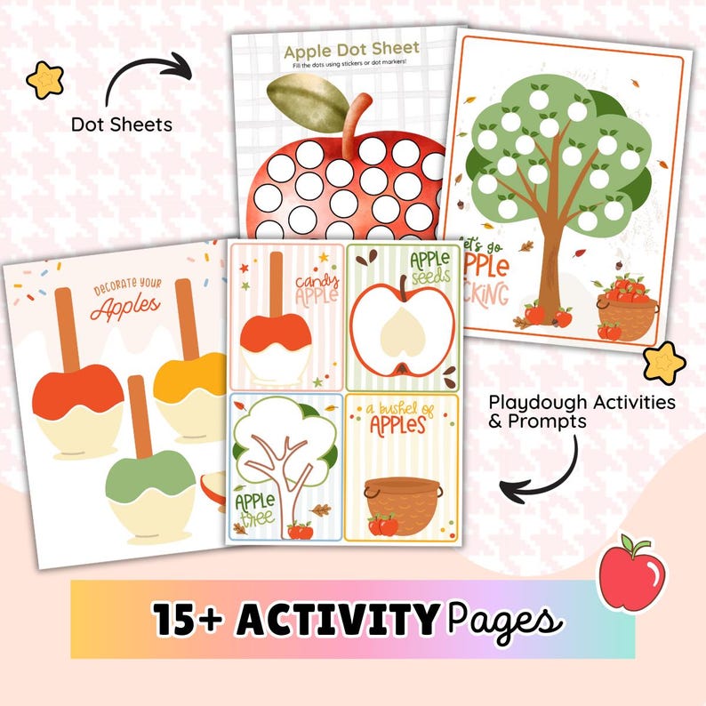 Apple Activity Pack | Preschool Printable Curriculum | STEM, Crafts ...