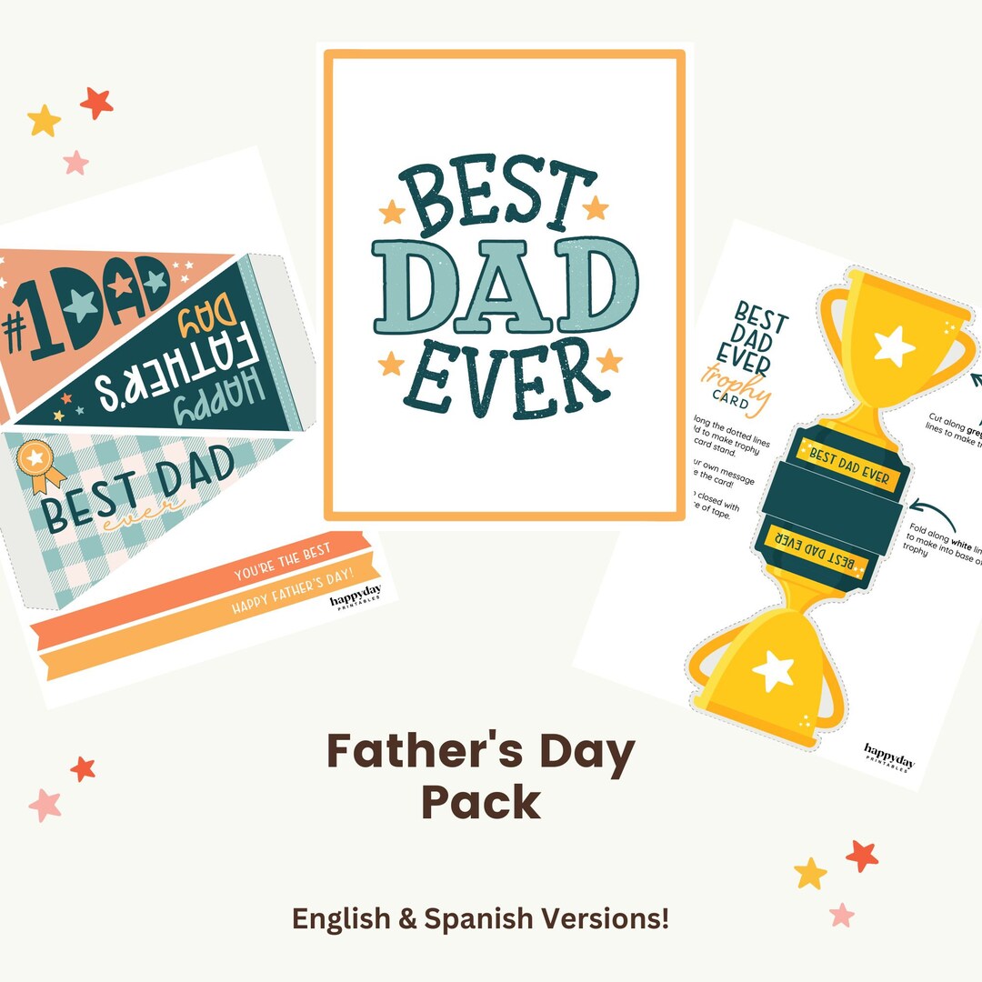 Bilingual Father’s Day Pack - Etsy