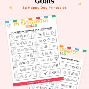 Kindergarten Goals, Preschool Readiness, Shapes, Colors, Uppercase ...