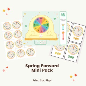 Spring Ahead Clock • Learn to Tell Time • Printable Clock • Kids ...