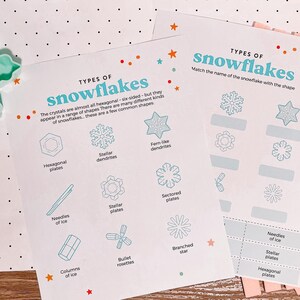 Snowflake Mini Lesson • printable Activity Page • Kids Coloring Pages ...