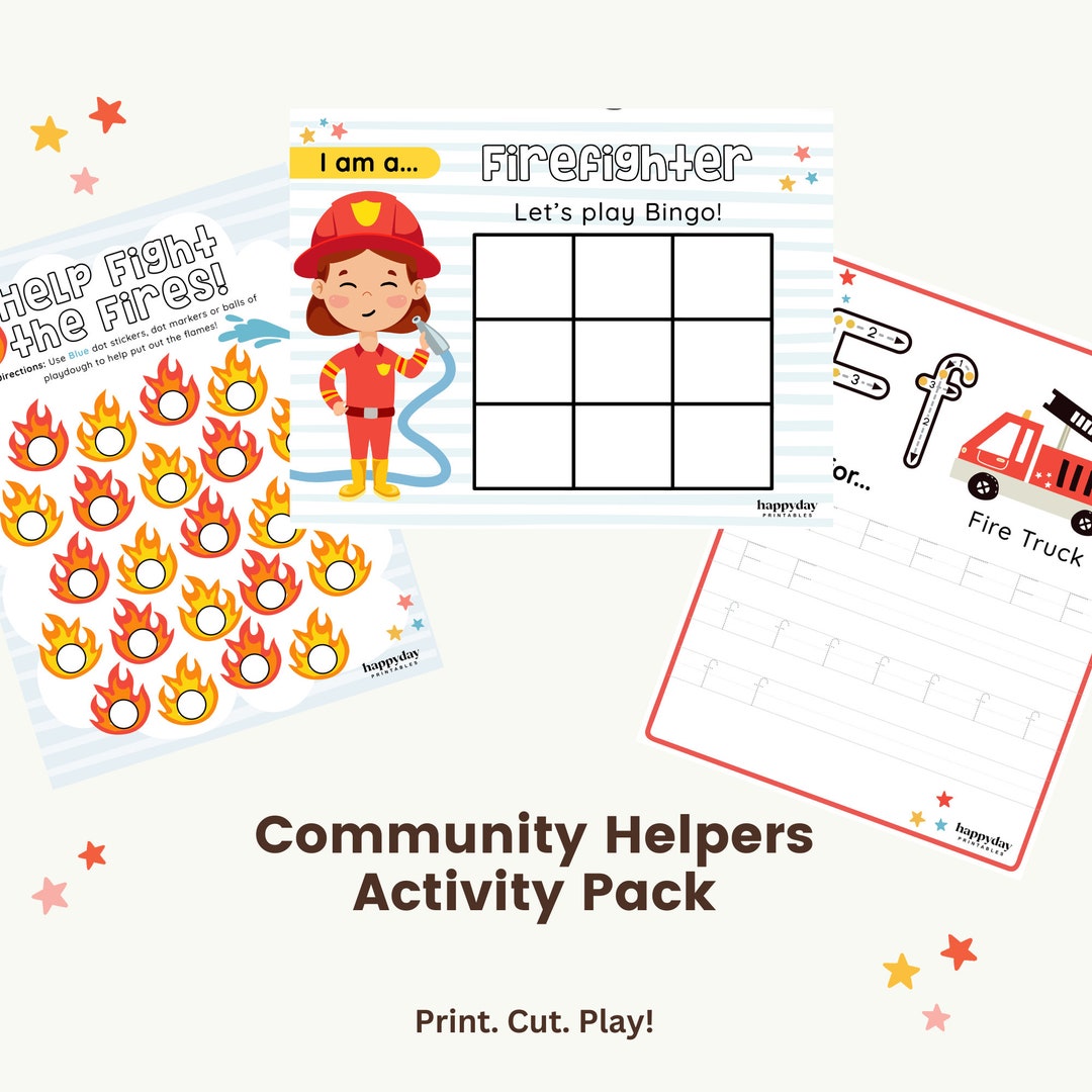 Community Helpers • Firefighter, Police Officer, Doctor, Garbage Man ...