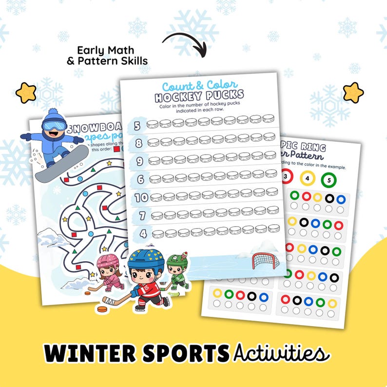 Winter Sports Activity Pack for Preschool & Kindergarten | Winter 2026 ...