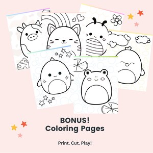 Squishmallow Valentine’s Day Bookmarks + Bonus Coloring Pages ...