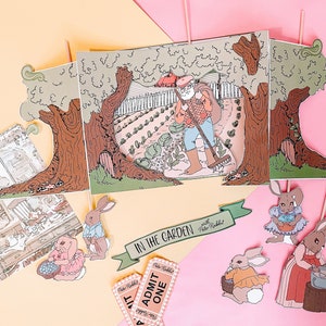 Peter Rabbit Theatre Kit • Printable • Instant Download • Puppet ...