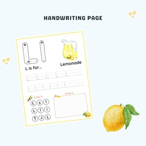 Lemonade Stand Printable Activities - Etsy