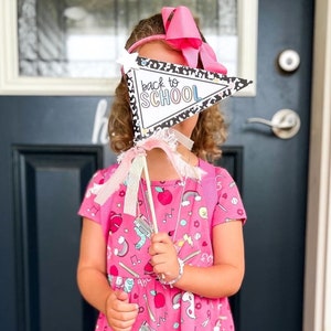 First & Last Day of School Flags- UK Grades • First Day of Nursery ...