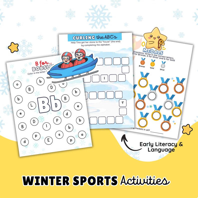 Winter Sports Activity Pack for Preschool & Kindergarten | Winter 2026 ...