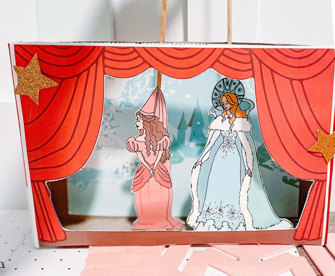 Snow Queen Puppet Theater Printable PDF Kit - Printable Paper Theatre ...