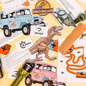 Dinosaur Escape Room • DIY Escape Room Printable • Scavenger Hunt for ...
