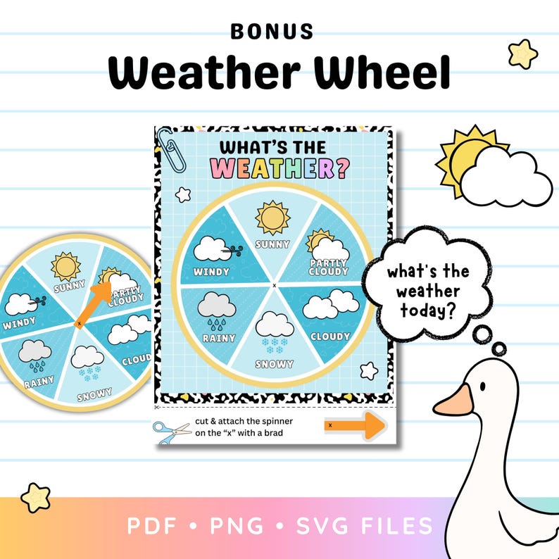 Weather Goose Printable + Digital Set | Dress-up Porch Goose Weather ...