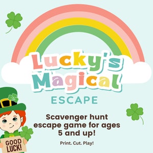 Lucky's Magical Escape • St Patrick's Day Escape Room Scavenger Hunt ...