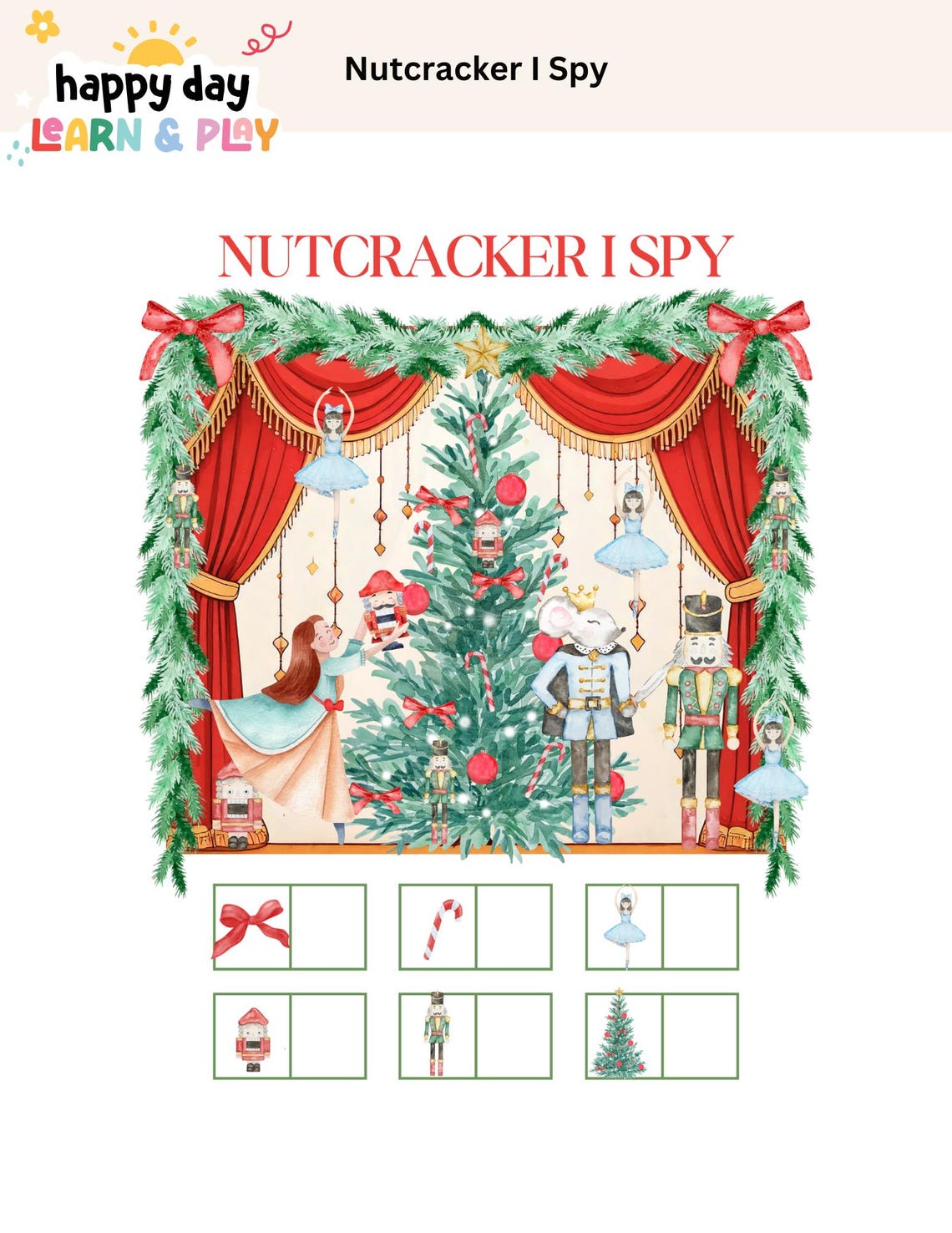Nutcracker Activity Pack - Etsy