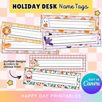 Desk Name Plate, Classroom Labels, Classroom Name Tag, Classroom ...