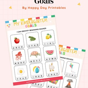 Kindergarten Goals, Preschool Readiness, Shapes, Colors, Uppercase ...